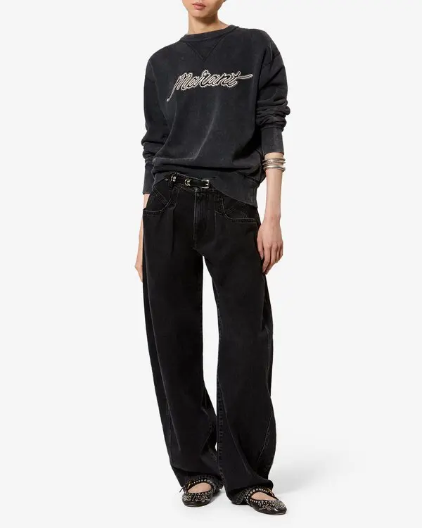 ETOILE Cotton Fleece Sweatshirt - Black
