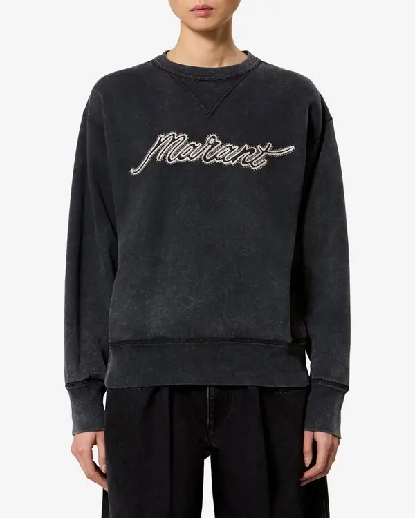 ETOILE Cotton Fleece Sweatshirt - Black