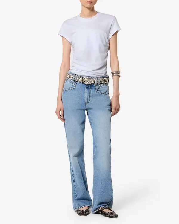 Isabel Marant Étoile Maëlie Ruched Cotton T-shirt
