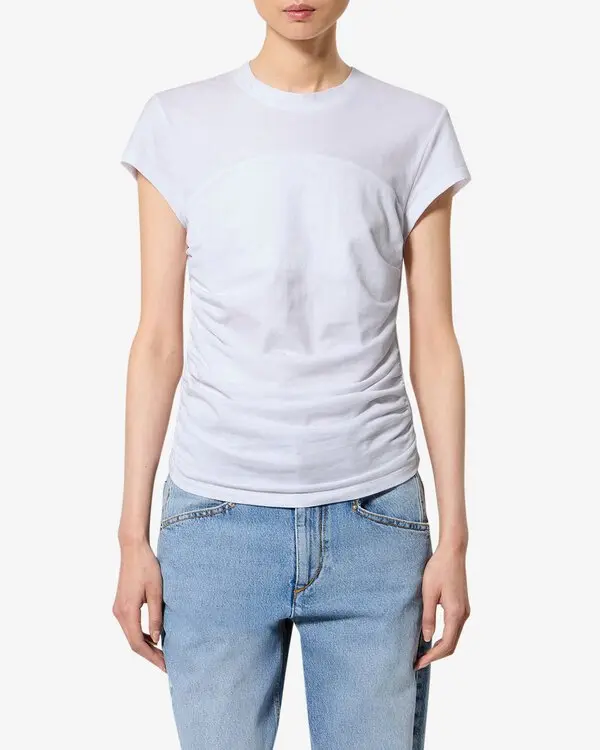 Isabel Marant Étoile Maëlie Ruched Cotton T-shirt