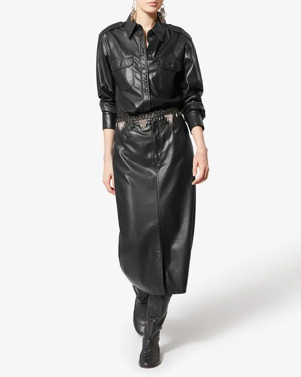 ETOILE Nilauria Faux-leather Skirt
