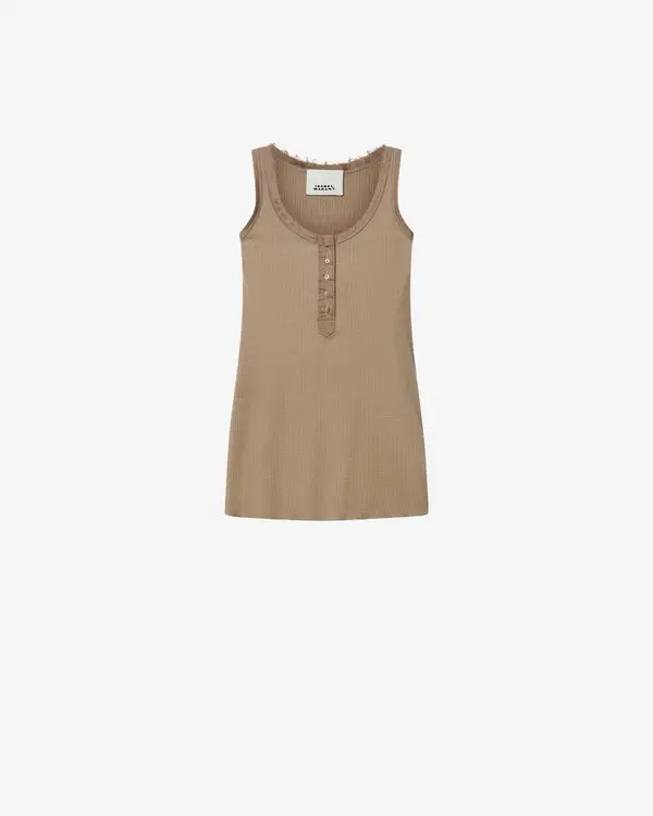 Isabel Marant Étoile Silk T-shirt Helma - Light Bronze