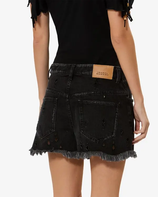 Isabel Marant Étoile Aecia Embroidered Denim Shorts