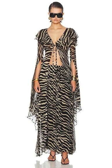 Ronny Kobo Kyle Maxi Top