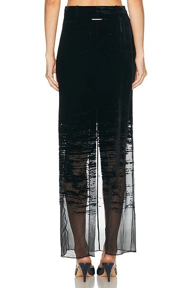 GRACE LING Glitch Tailored Maxi Skirt