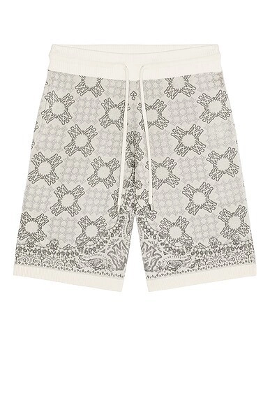 Amiri Ma Quad Check Mesh Knit Short