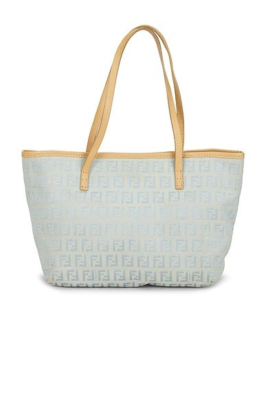 Fendi Zucchino Roll Tote Bag - Blue