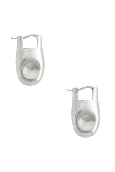 Khaite Keefe Resin Earrings - Silver