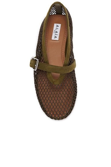 Alaïa Alaϊa La Ballerine Fishnet Flat