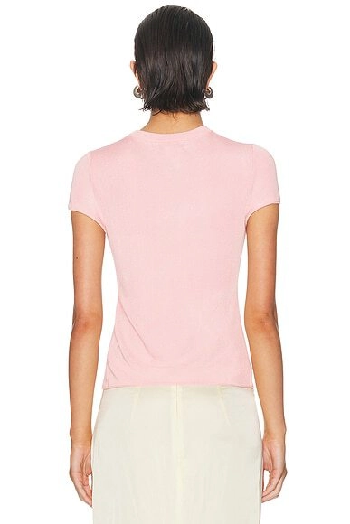 L'academie Kiersey Knit T-shirt - Light Pink
