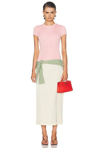 L'academie Kiersey Knit T-shirt - Light Pink