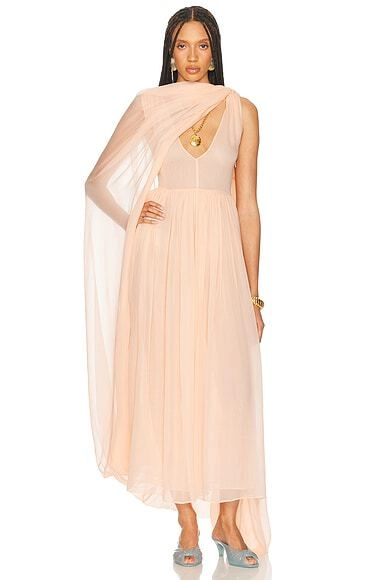 HELSA The Sabine Dress - Peach