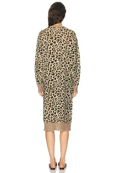 R13 Printed Long Cardigan