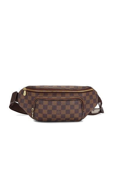 LOUIS VUITTON Damier Ebene Melville Bum Bag
