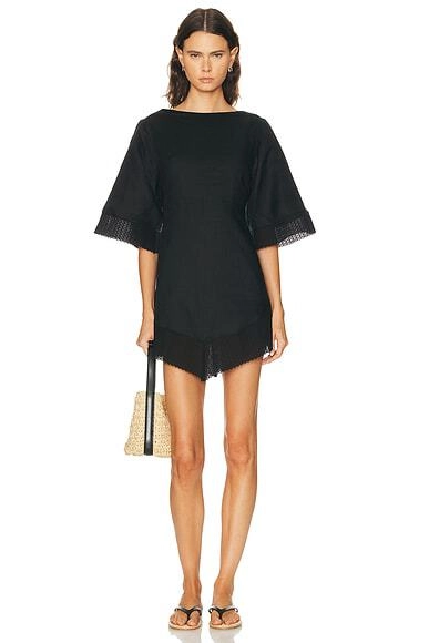 Posse Alfie Kaftan Dress - Black