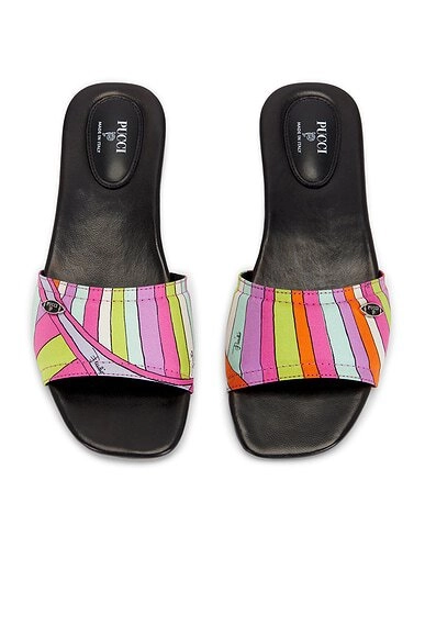 Emilio Pucci Silk Twill Slide