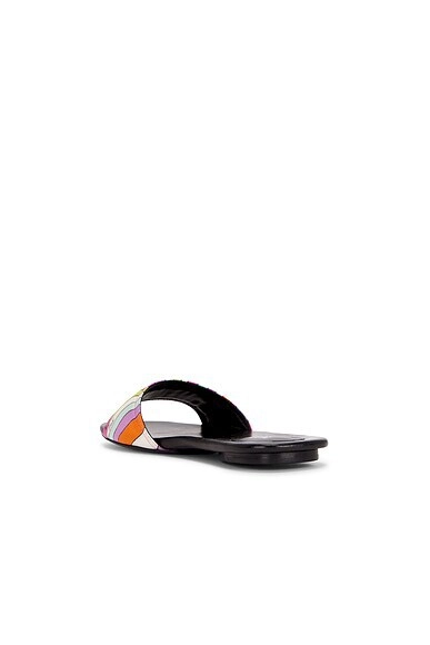 Emilio Pucci Silk Twill Slide