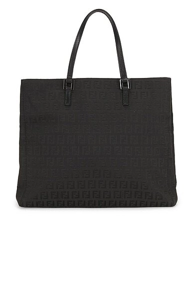 Fendi Zucchino Tote Bag - Black