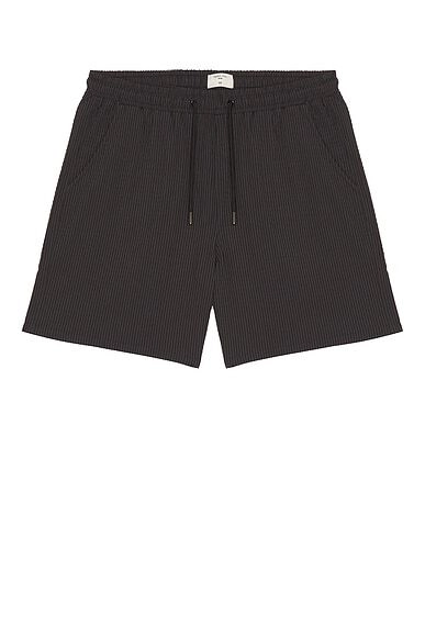 PERCIVAL Rowan Seersucker Swim Shorts - Navy