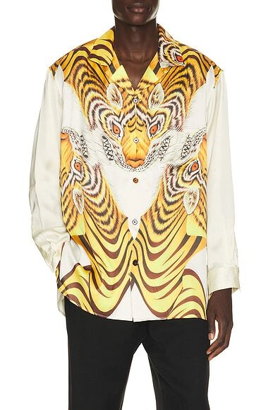 Y3 Tigr Satin Shrt - Multicolour