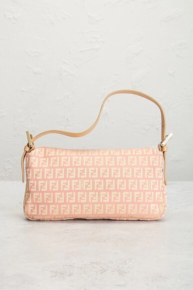 Fendi Zucchino Baguette Shoulder Bag