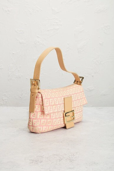 Fendi Zucchino Baguette Shoulder Bag