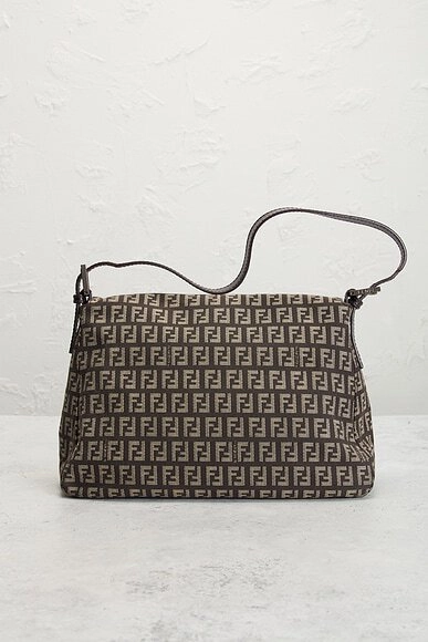 Fendi Zucchino Mama Baguette Shoulder Bag
