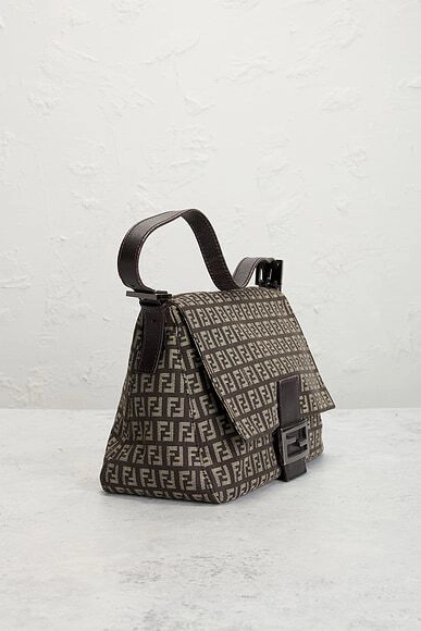 Fendi Zucchino Mama Baguette Shoulder Bag