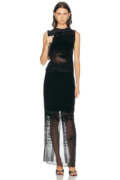 GRACE LING Glitch Boatneck Top