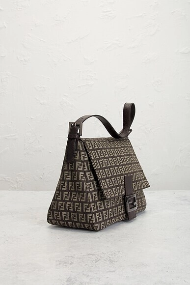 Fendi Zucchino Mama Baguette Shoulder Bag
