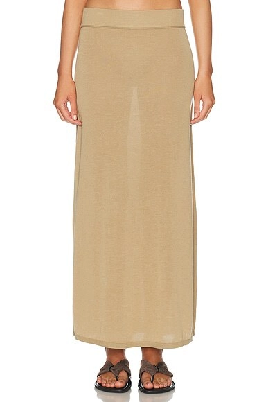 TOTEME Long Knit Skirt - Desert