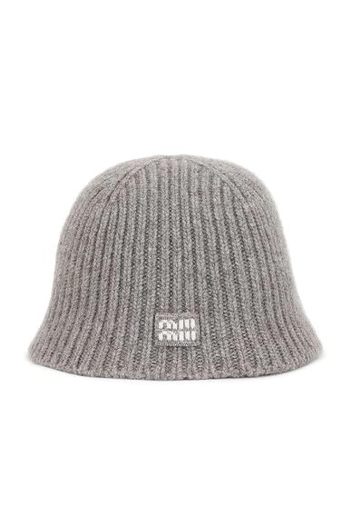 Miu Miu Cashmere Wool Bucket Hat
