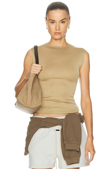 Fear Of God Soft Rib Fitted Tank Top - Dune
