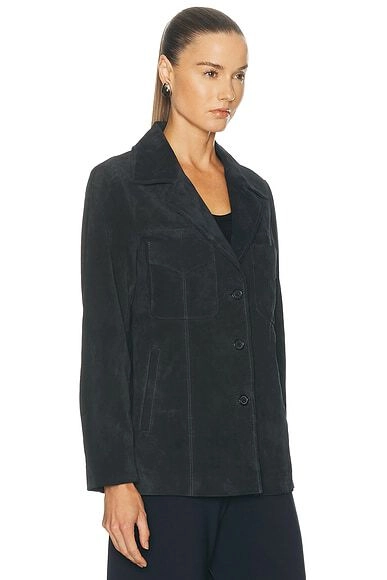 NILI LOTAN Dominic Suede Jacket