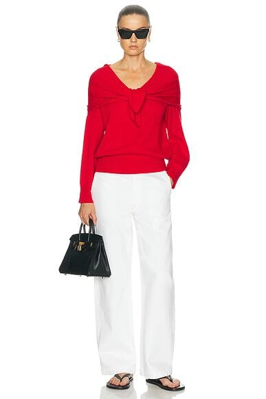 Tove Malia Cashmere Jumper Sweater - Red