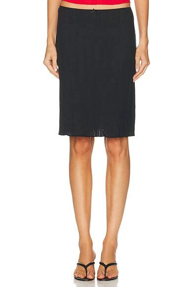 COU COU The Slip Skirt - Black