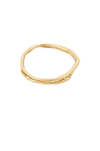 Dries Van Noten Handmade Set Of 2 Bangle Bracelets - Gold