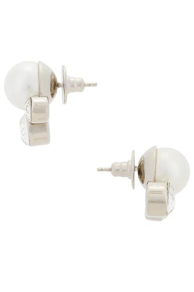 Dries Van Noten Handmade Shell Paste Small Earrings