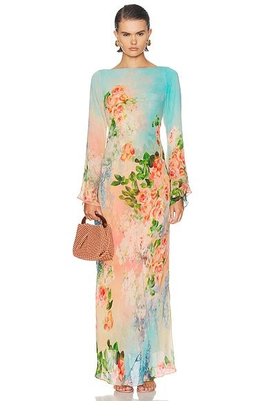 Hemant & Nandita Double Layer Maxi Dress - Multi