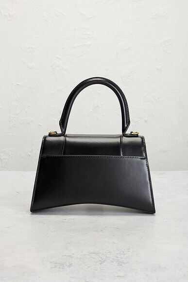 Balenciaga Small Hourglass Top Handle Bag - Black