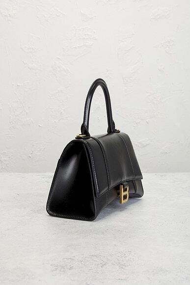 Balenciaga Small Hourglass Top Handle Bag - Black