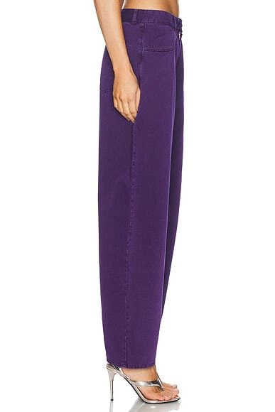 Alaïa Round Leg Trousers - Violet Washed