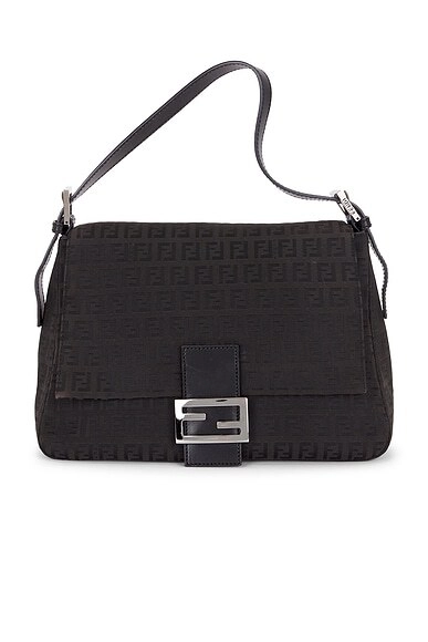Fendi Zucchino Mama Baguette Shoulder Bag