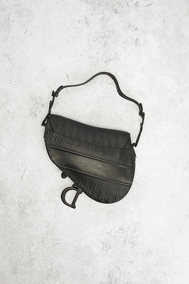 Dior Oblique Embossed Saddle Bag