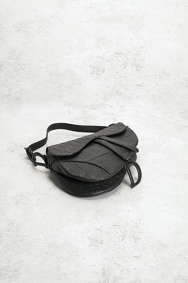 Dior Oblique Embossed Saddle Bag