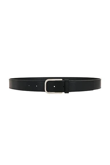 Saint Laurent Ceinture Boucle Minimale Belt - Black