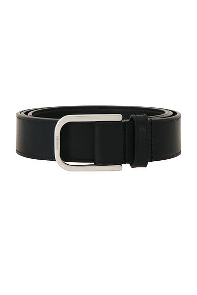 Saint Laurent Minimalist Buckle Leather Belt