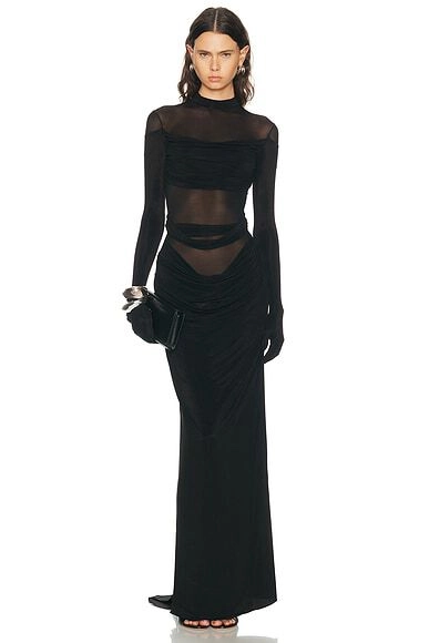 Burc Akyol For Fwrd Jersey Caryatid Dress