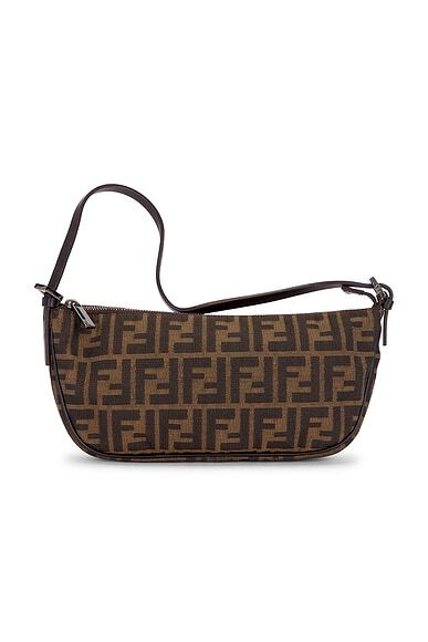 Fendi Zucca Pochette Shoulder Bag