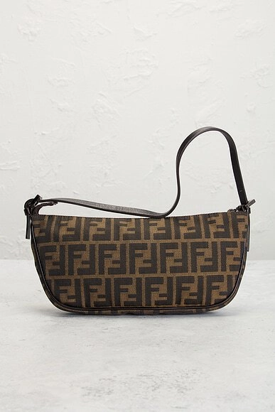 Fendi Zucca Pochette Shoulder Bag